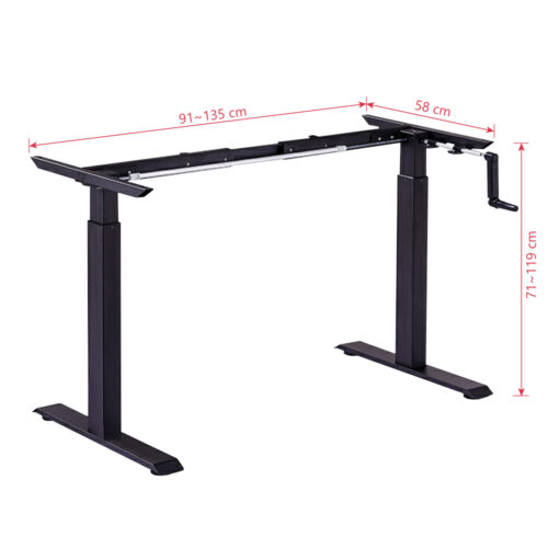 Height Adjustable Desk Frame - Manual - Hessen Woodcraft